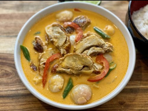 Red Duck Curry with Lychees - 3CatsFoodie