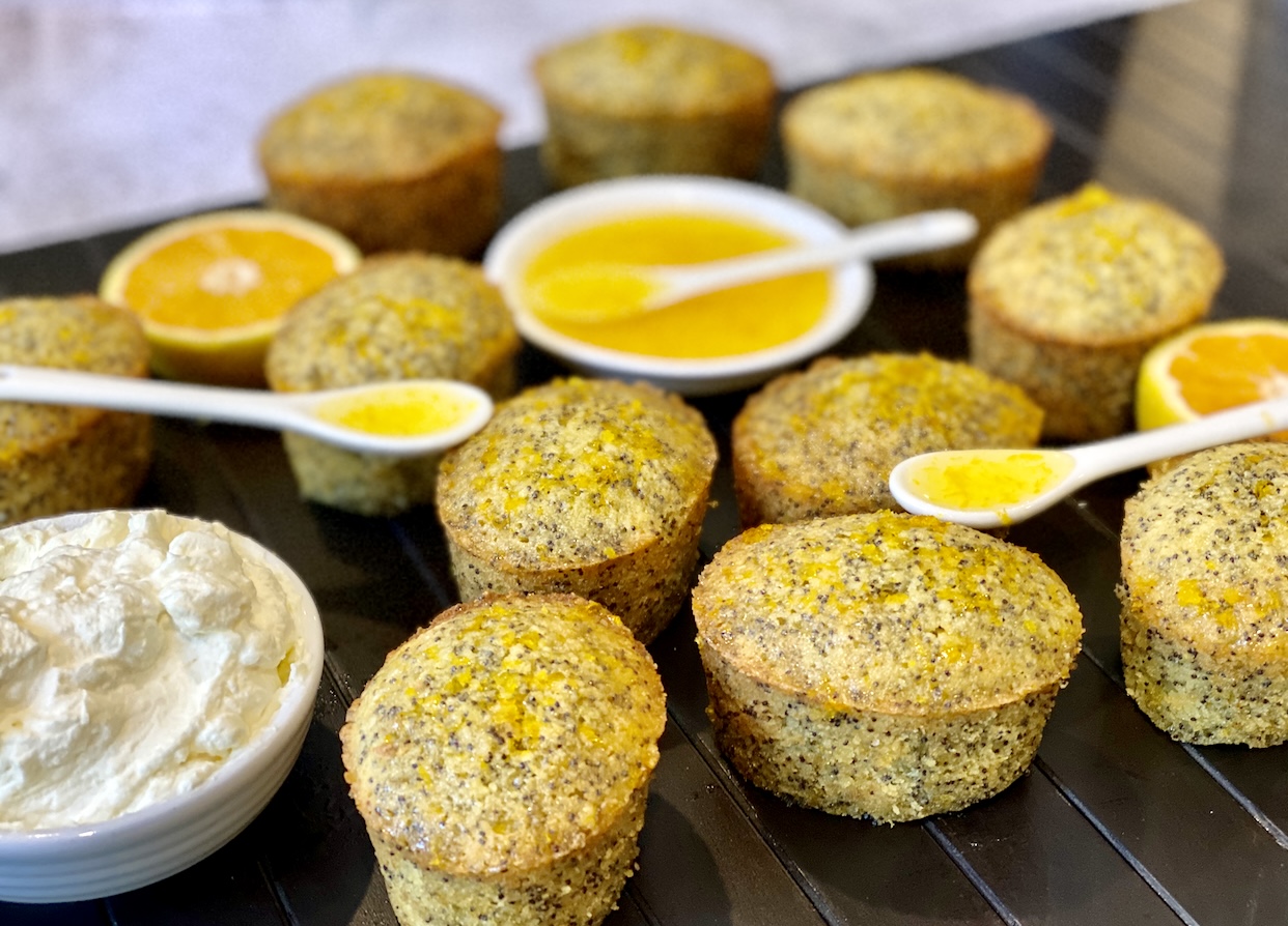 Orange and Poppy Seed Friands - 3CatsFoodie