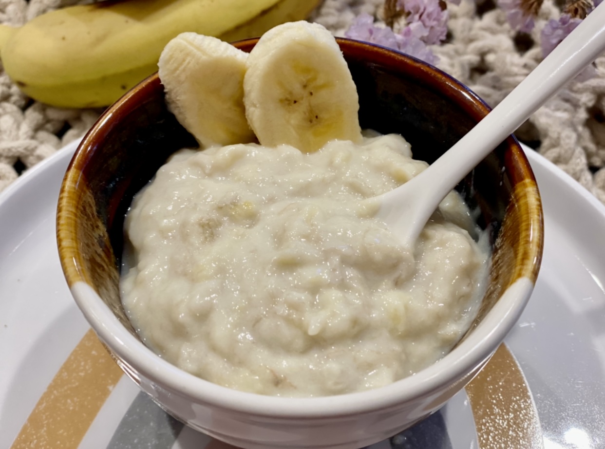 Baby Custard with Real Bananas - 3CatsFoodie
