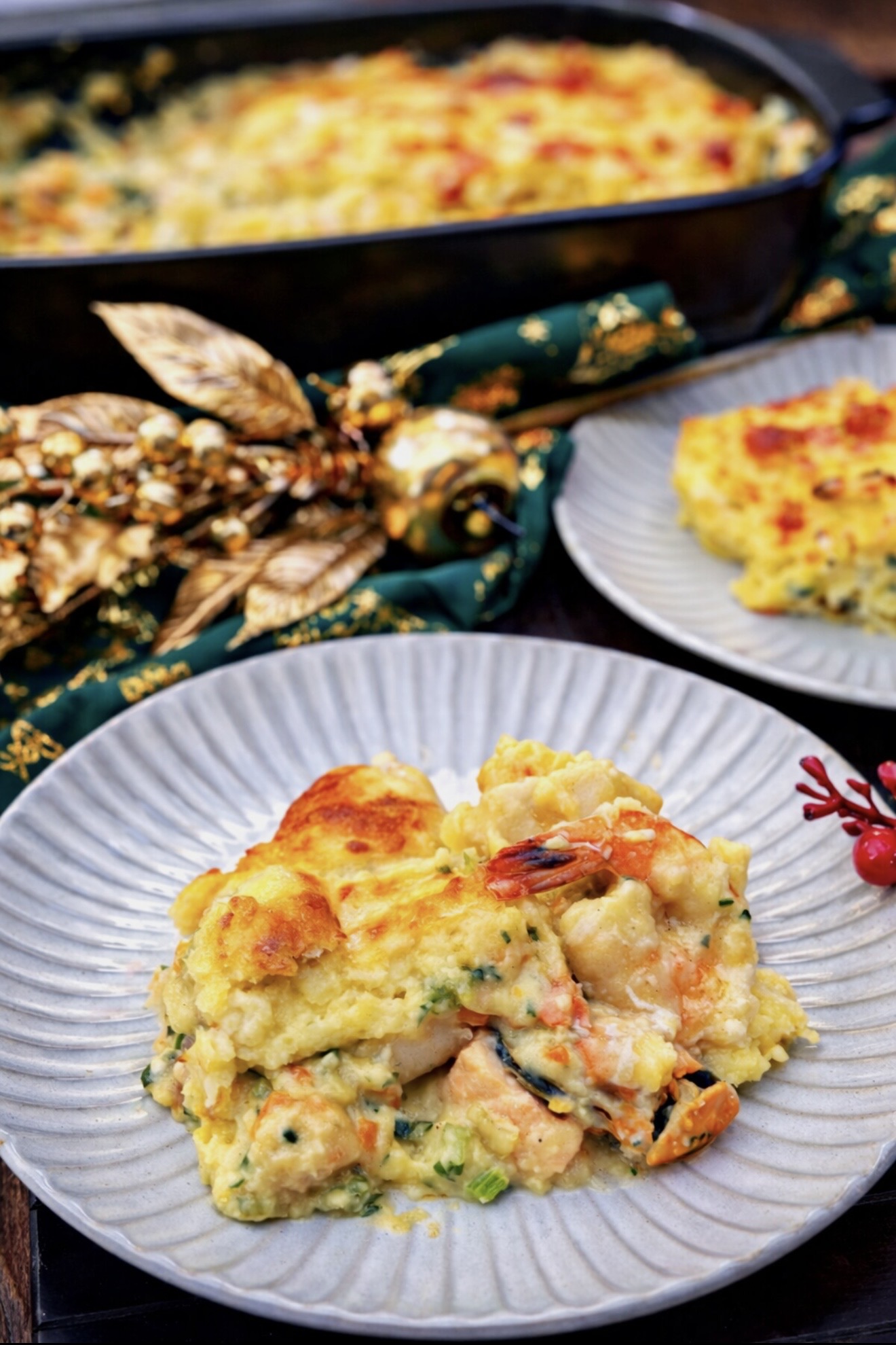Seafood Pie (luxury version of a fish pie) - 3CatsFoodie